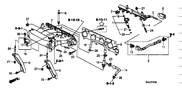Honda Civic FD2 SENSOR ASSY., MAP (37830-RNA-A01) - Injection Imports