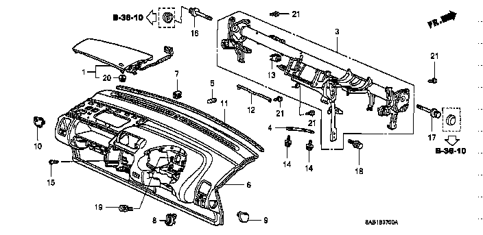 Honda Fit GD3 BLIND, COLUMN (77108-S2K-003ZE) - Injection Imports