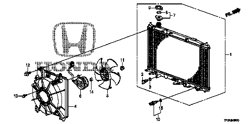 Honda Fit GE8 LABEL, RADIATOR CAP (19046-RAA-A00) - Injection Imports