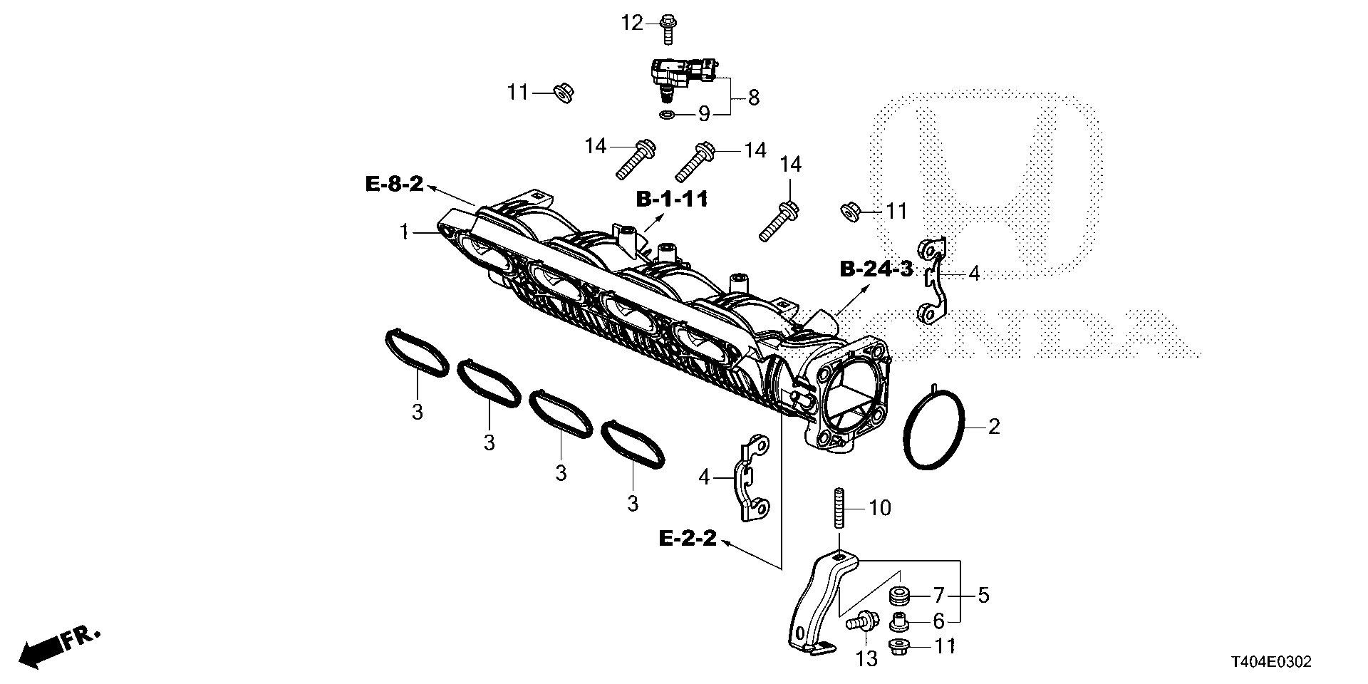 Honda Civic FL5 GASKET, THROTTLE BODY (17107-R40-A01) - Injection Imports