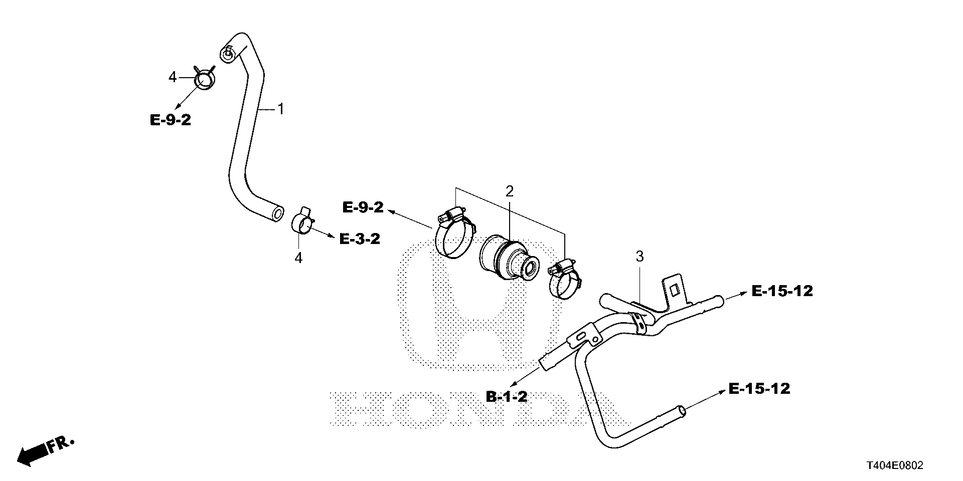 Honda Civic FL5 RUBBER SET, BREATHER (17136-5BF-A00) - Injection Imports