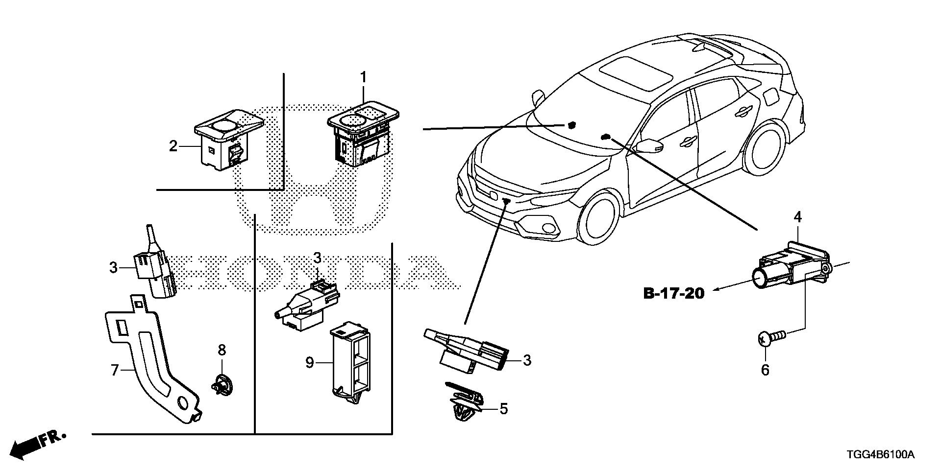 Honda Civic FK8 SENSOR ASSY (39860-TVA-A01) - Injection Imports