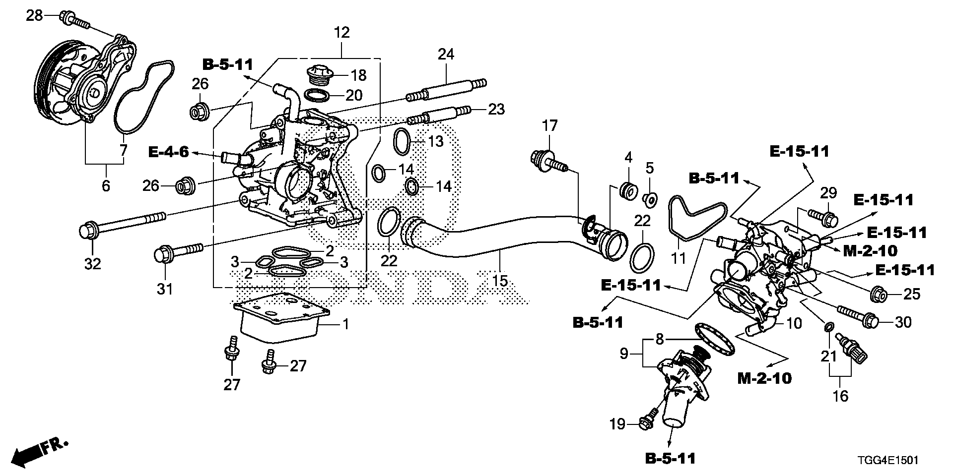 Honda Civic FK8 RUBBER, IN (17213-RNA-A00) - Injection Imports