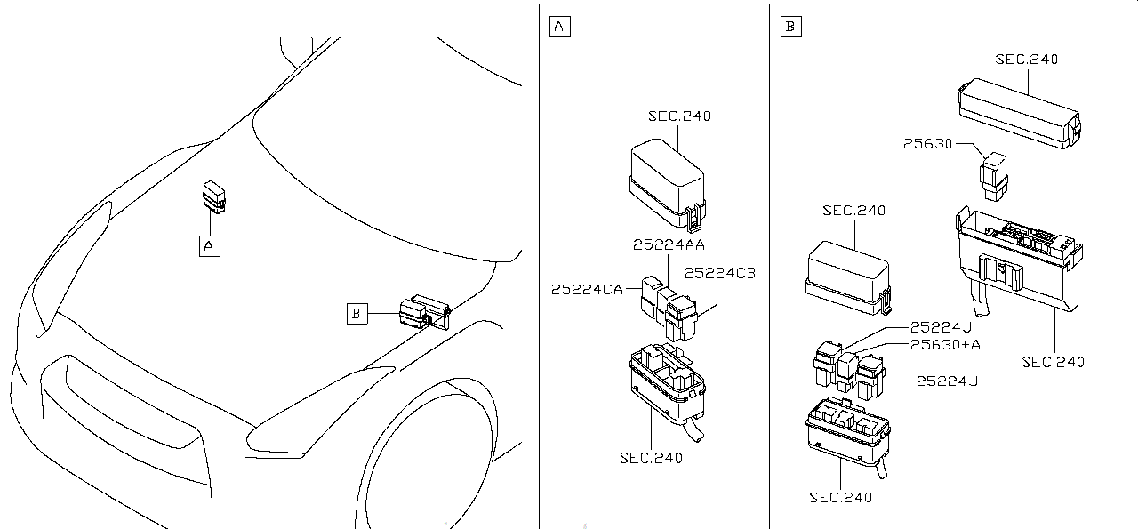 Nissan GTR R35 RELAY,EGI (25230-7995A) - Injection Imports