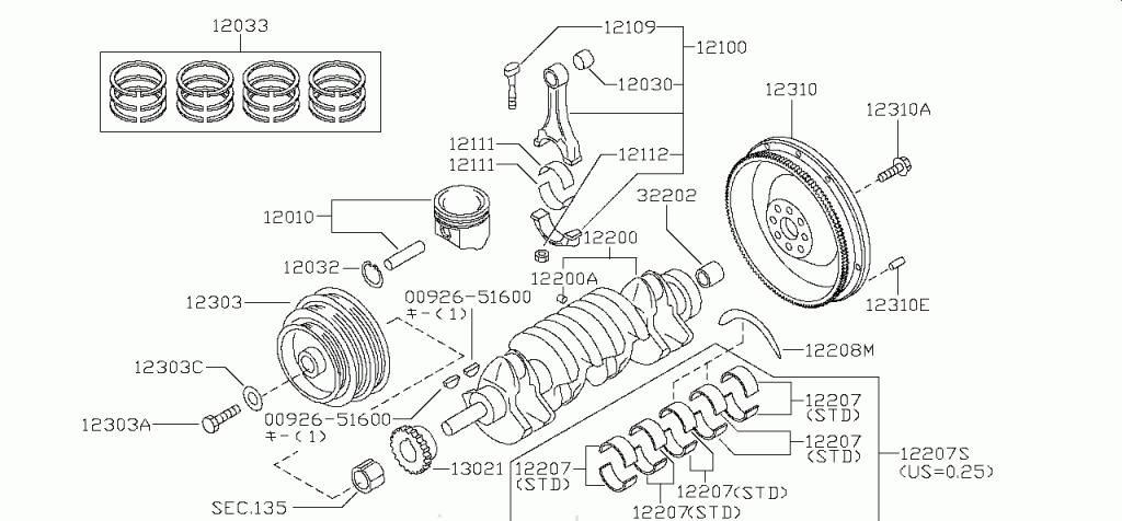 Nissan SILVIA S15 FLYWHEEL ASSEMBLY (12310-78E12) - Injection Imports