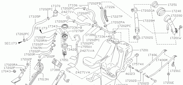 Nissan SILVIA S15 FUEL LEVEL SENSOR (25060-85F00) - Injection Imports