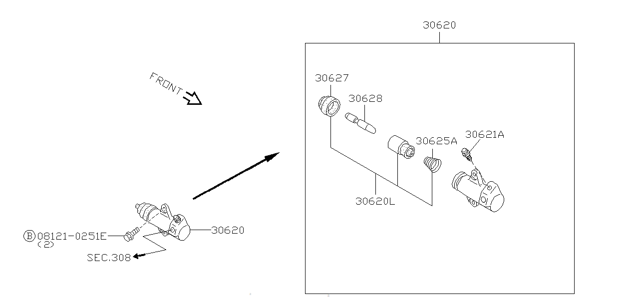 Nissan SILVIA S15 ROD,PUSH (30628-05U00) - Injection Imports