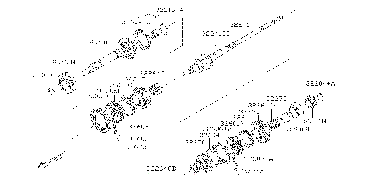 Nissan SILVIA S15 BEARING,MAIN SHAFT (32203-89F00) - Injection Imports