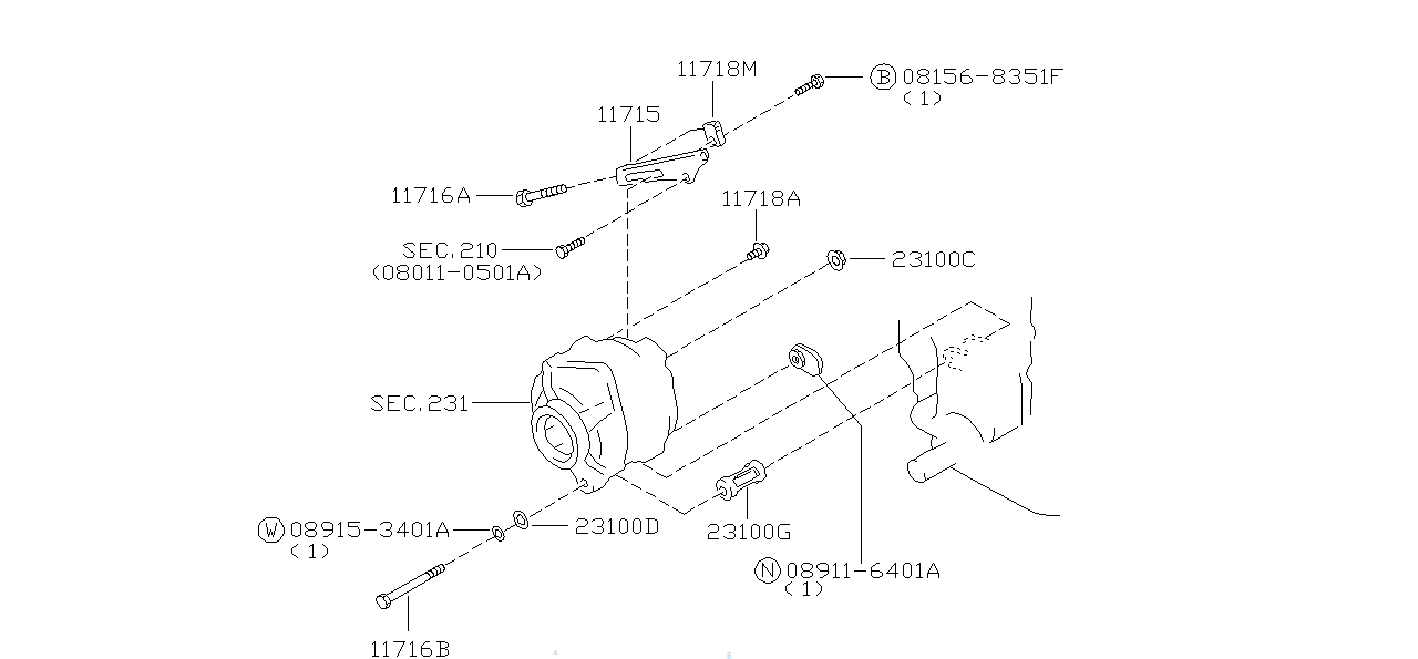 Nissan SKYLINE R34 BOLT (11719-F6000) - Injection Imports
