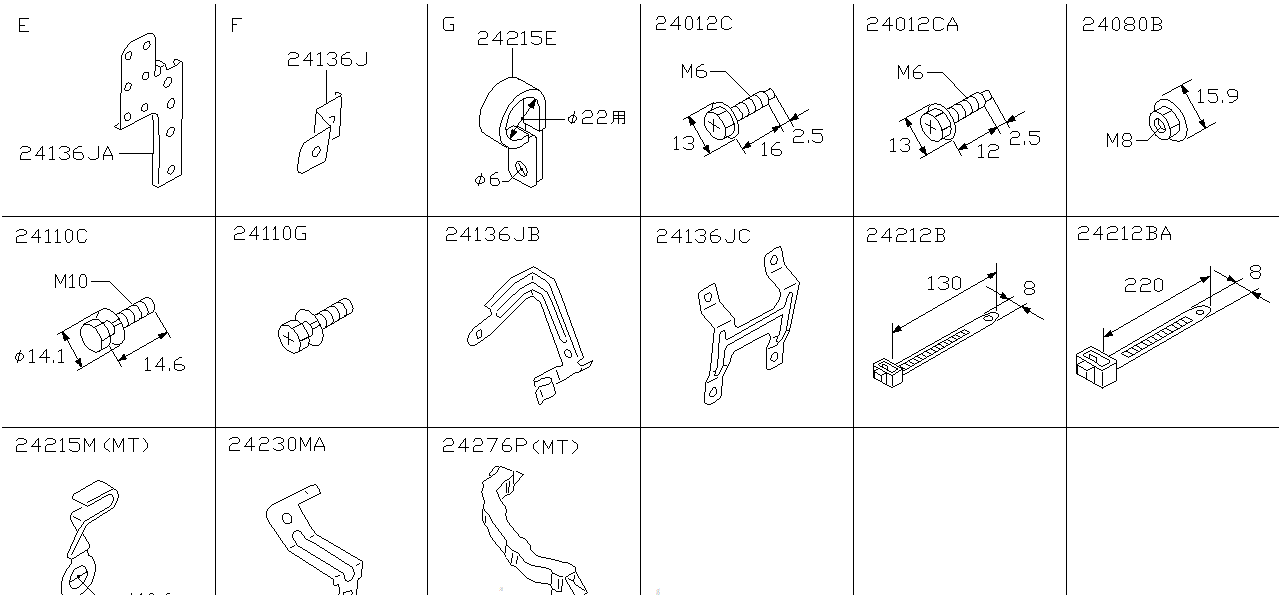 Nissan SKYLINE R34 BRACKET,EGI HARNESS (24136-5L700) - Injection Imports