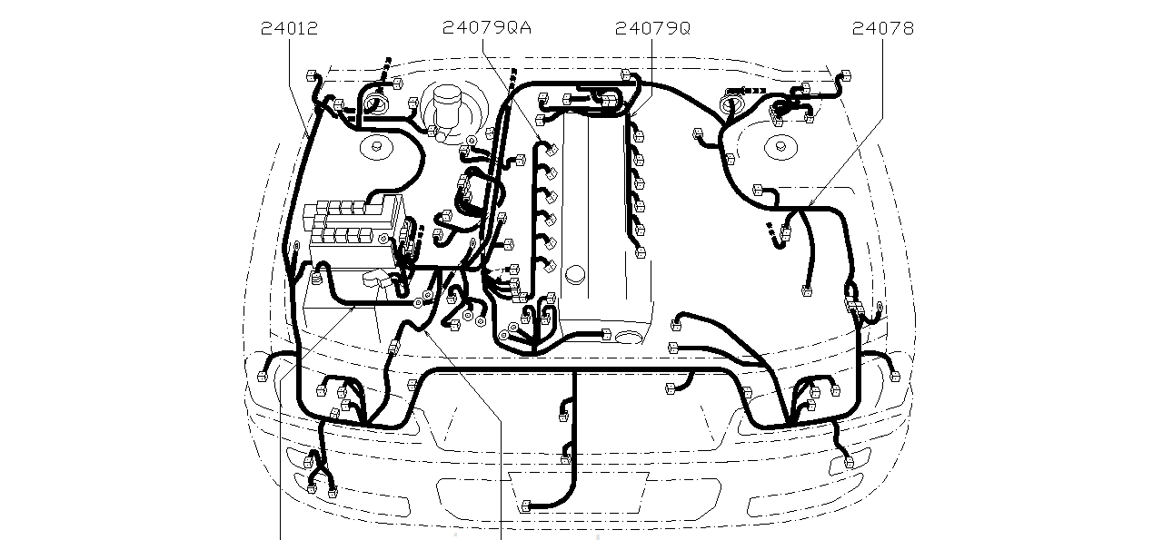Nissan SKYLINE R34 HARNESS,EGI (24011-AA002) - Injection Imports
