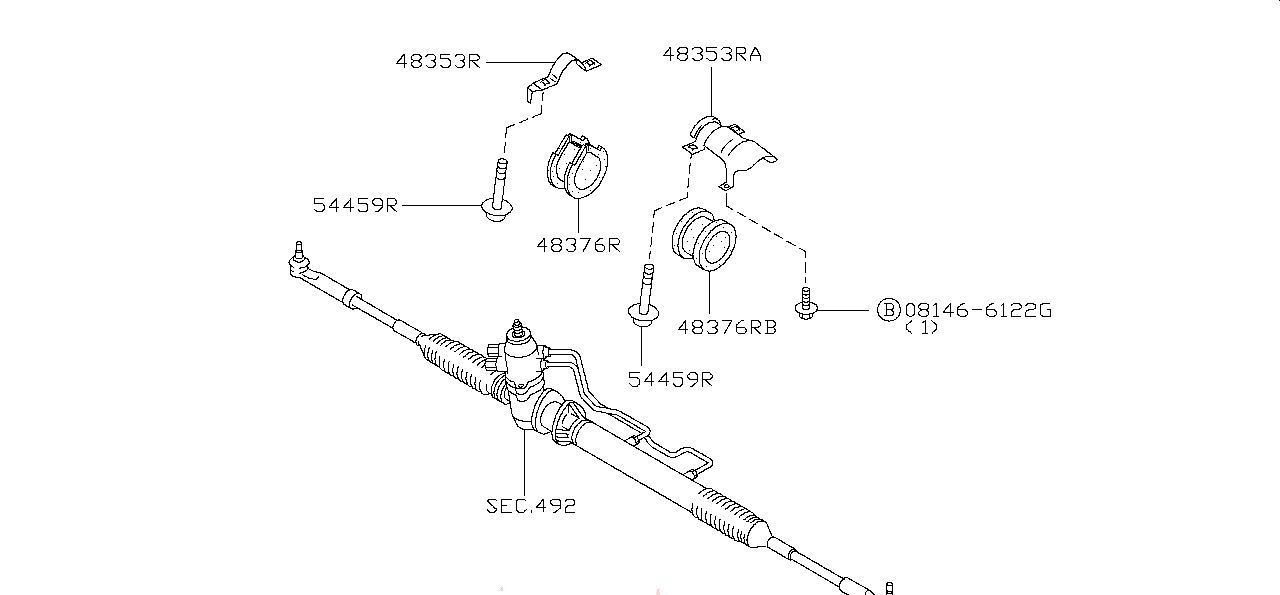 Nissan SKYLINE R34 INSULATOR (54444-6P010) - Injection Imports