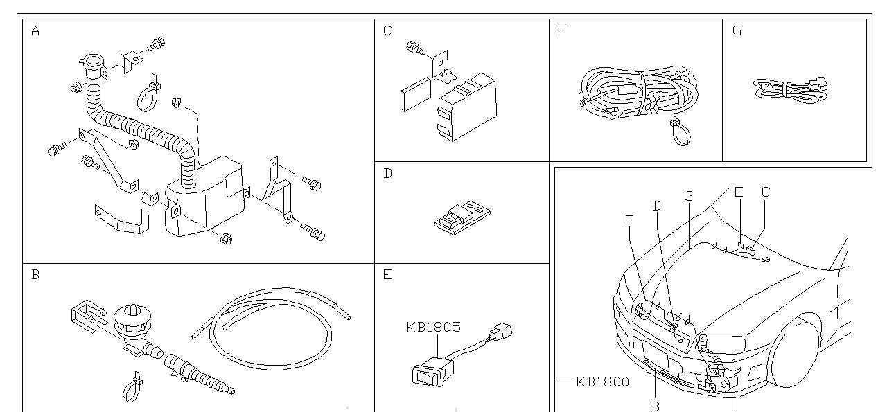 Nissan SKYLINE R34 INTERCOOLERCOOLING SYSTEM (B1800-AA400) - Injection ...